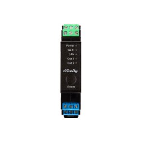 Shelly Pro 2PM DIN-Rail Mounted 2 Channel Smart Switch with Energy ...