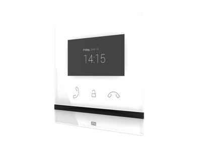 2N Indoor Compact Touchscreen Digital Intercom in White | LinuxKit