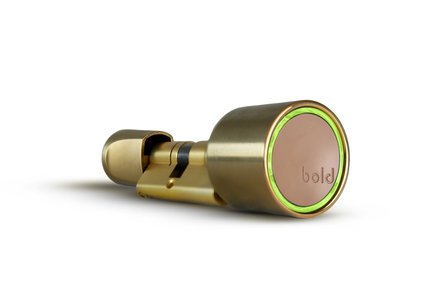 Bold Smart Lock SX-33 Keyless Cylinder Smart Door Lock in Brass | LinuxKit