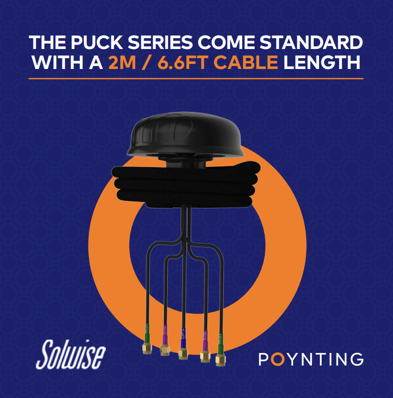 BLACK Puck 5-in-1 Vehicle Antenna | LinuxKit