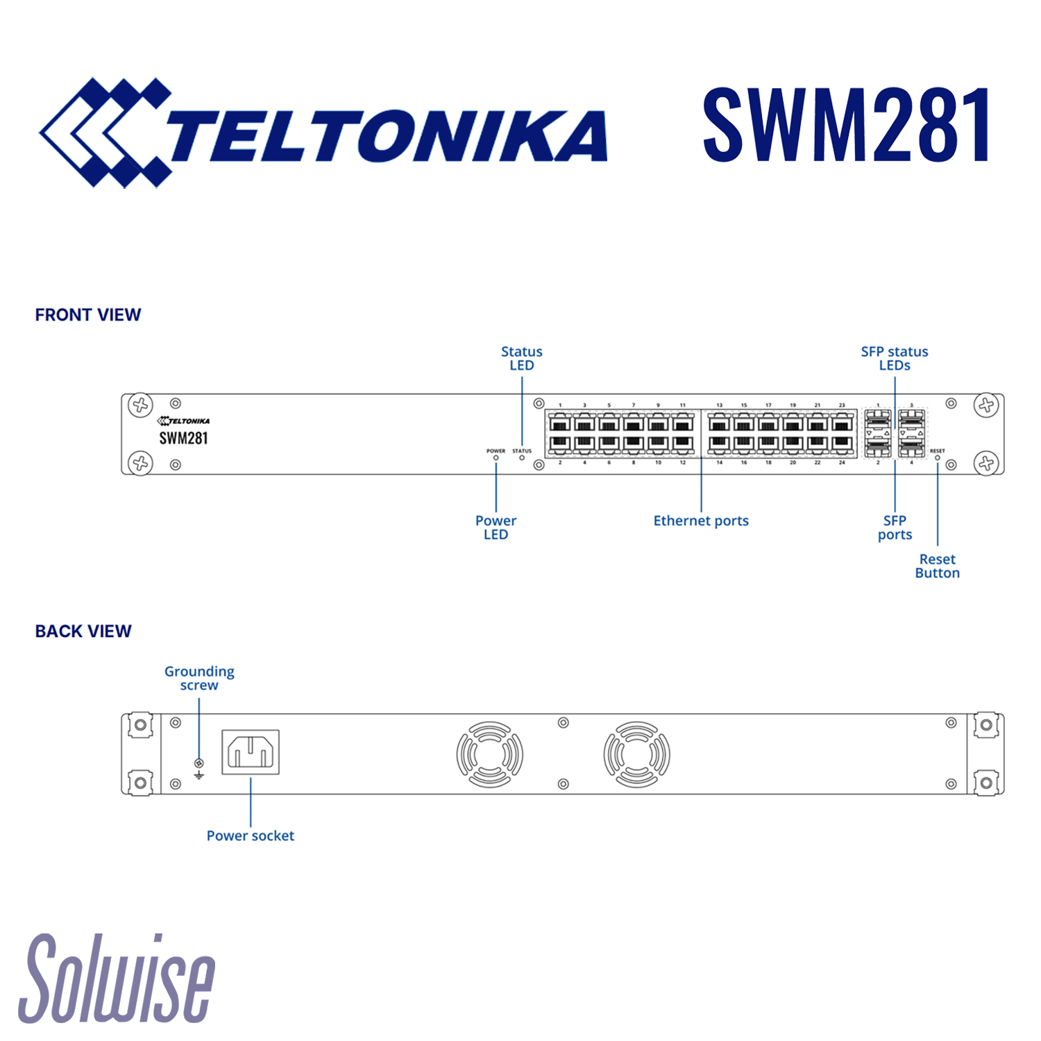 Teltonika 24 Gig port Managed Switch | LinuxKit